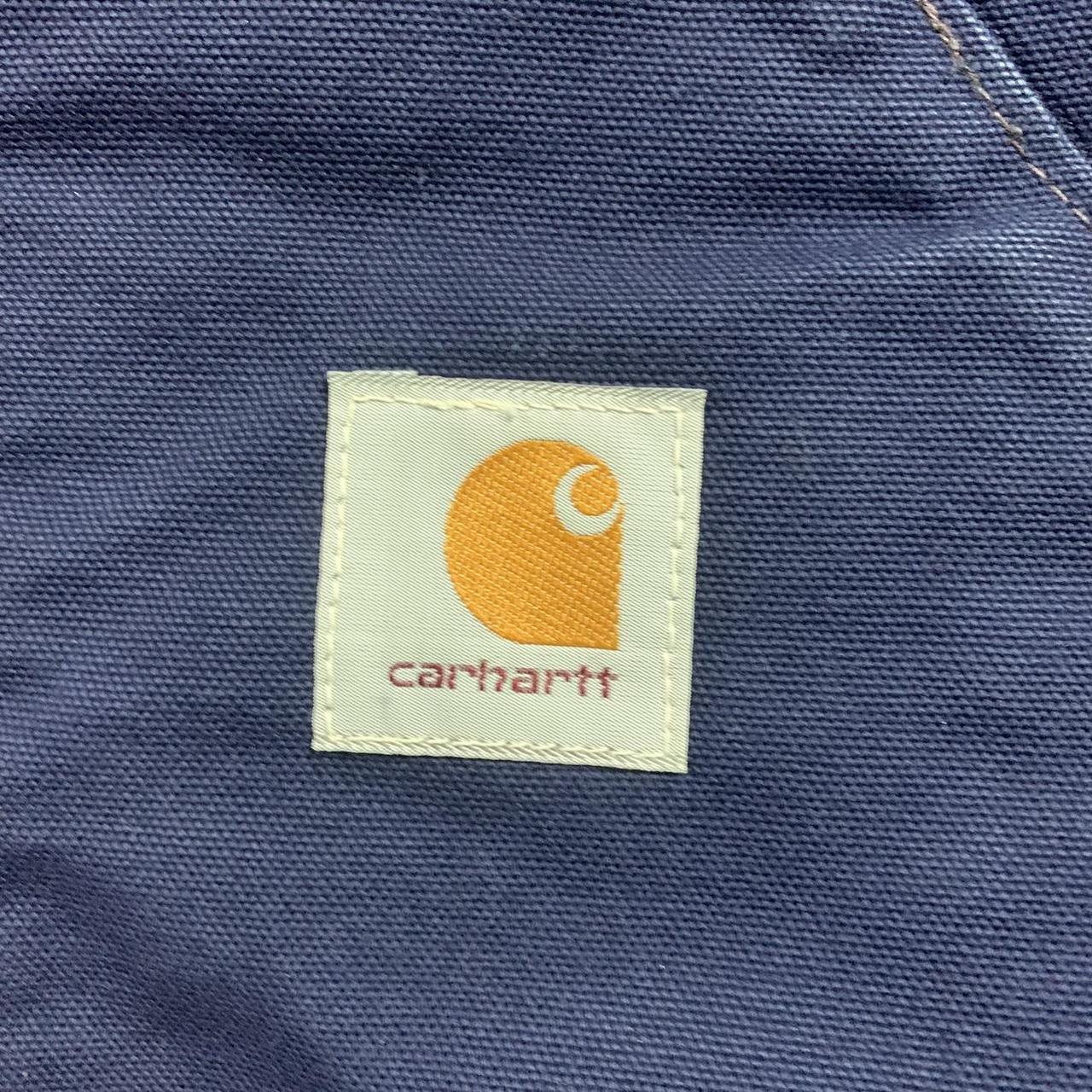 Carhartt Navy Blue Zip Up Jacket Vest Men’s Size:... - Depop