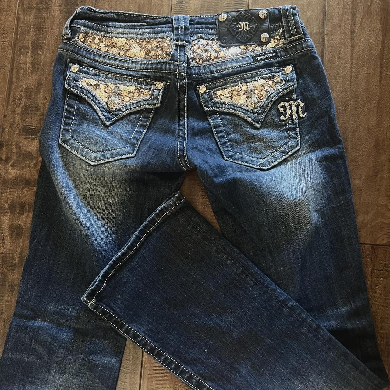 Super cute bootcut bedazzled Miss Me Jeans... - Depop