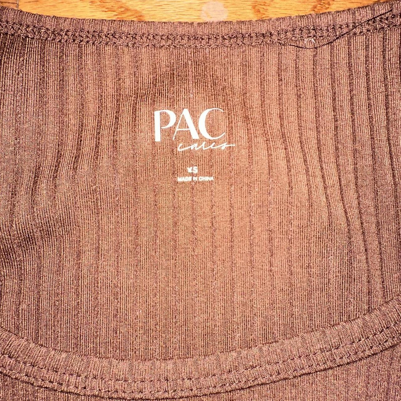 pac cares brown crop top - Depop
