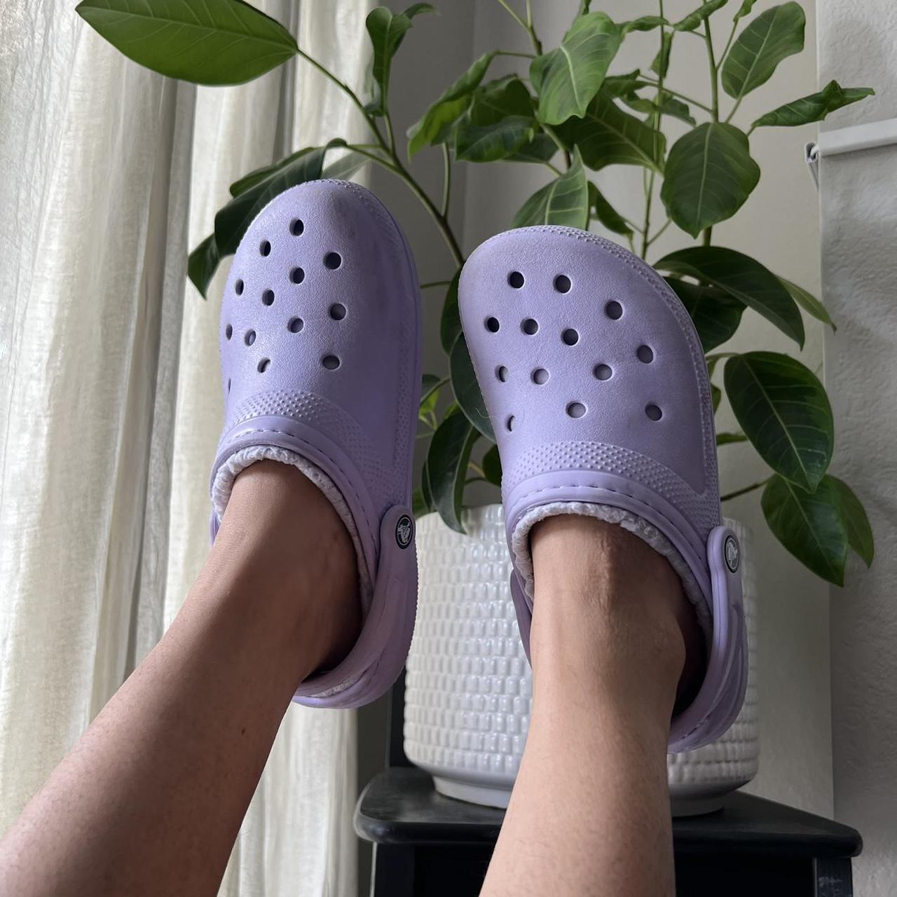 Crocs Women's Purple Clogs | Depop