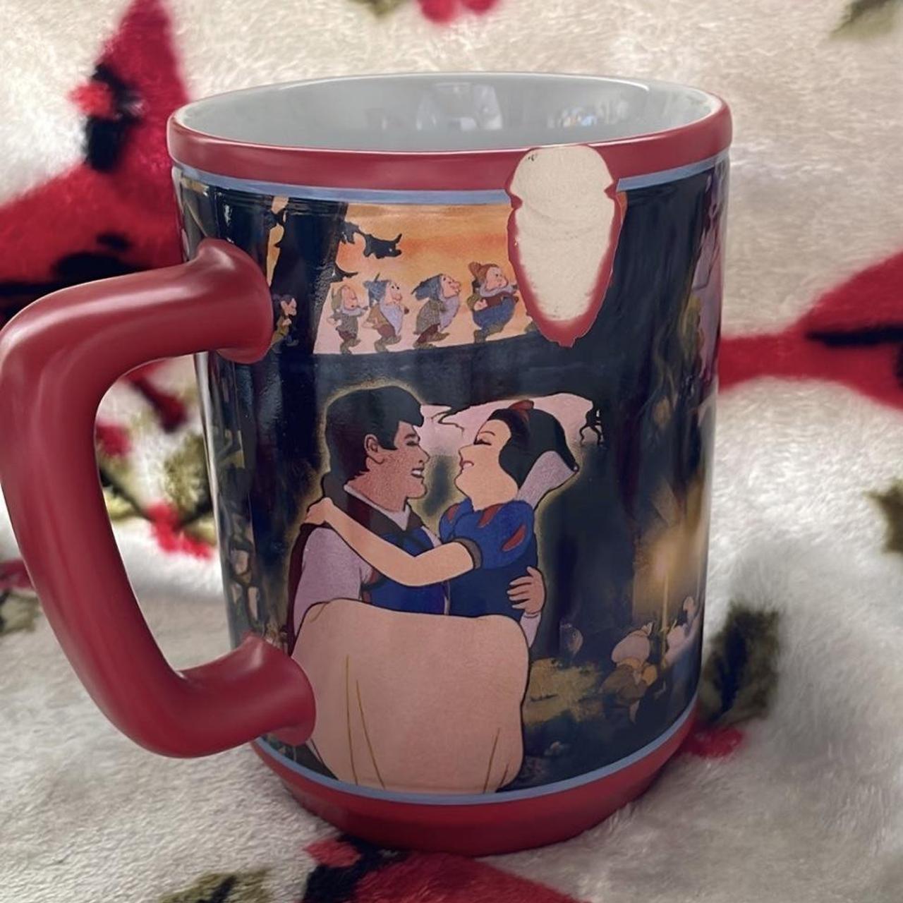 Snow White mug featuring characters and some scenery... - Depop