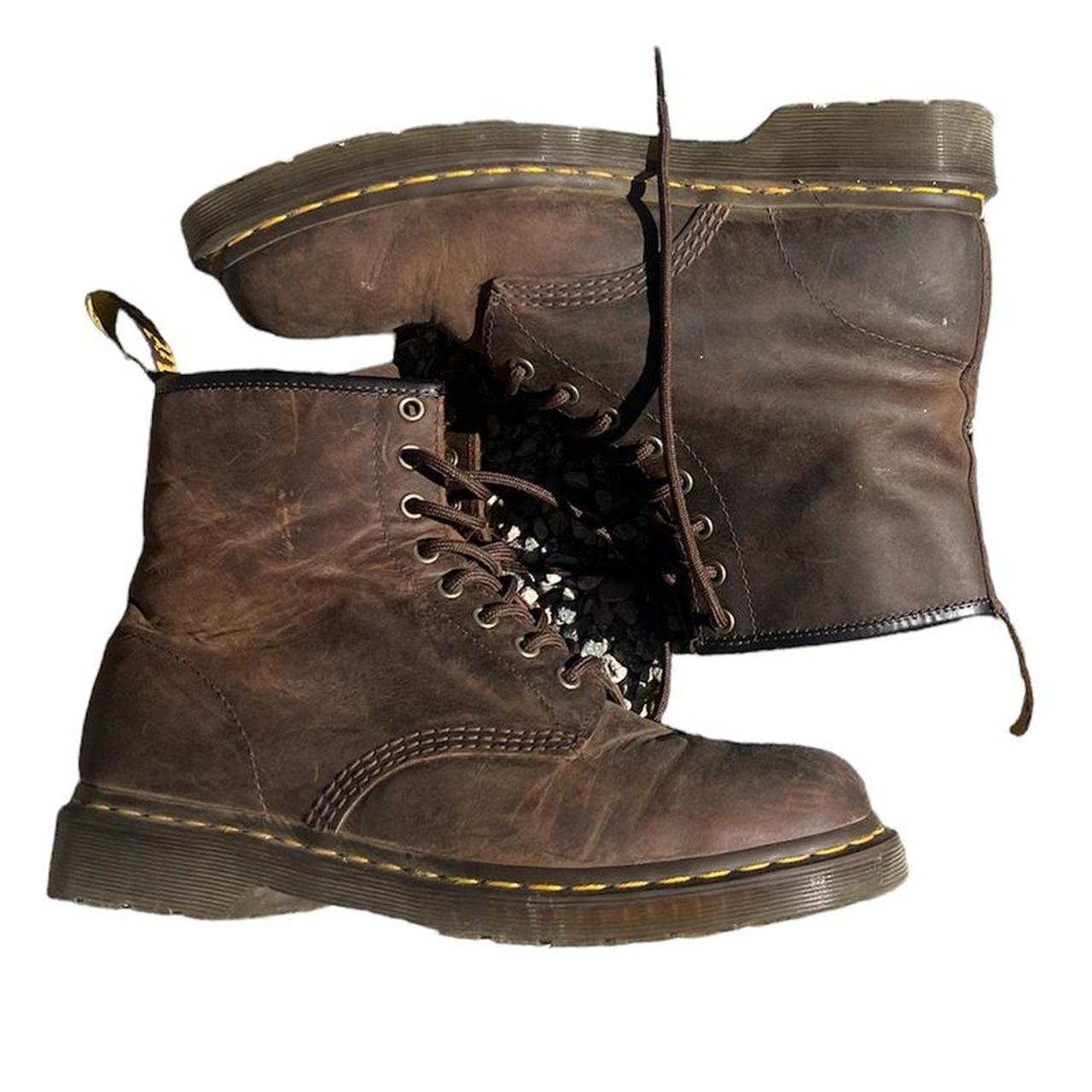 1460 Brown Doc Marten Boots (no box) Men’s... - Depop