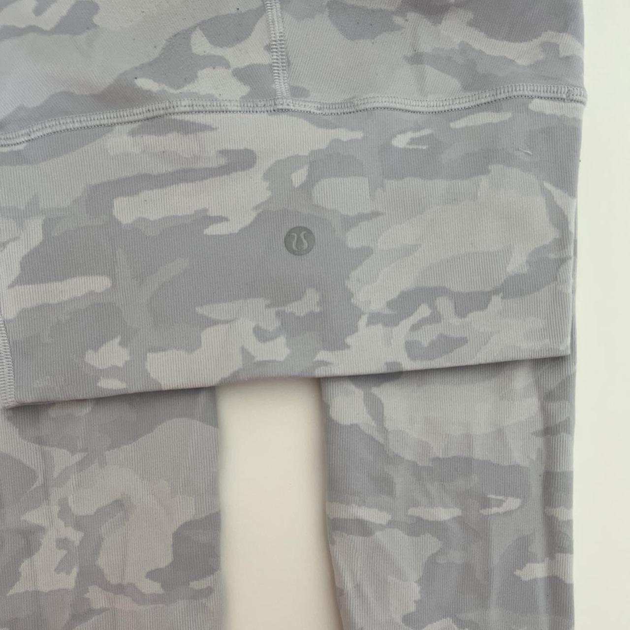 Lululemon white camo Align leggings in 25” size... - Depop