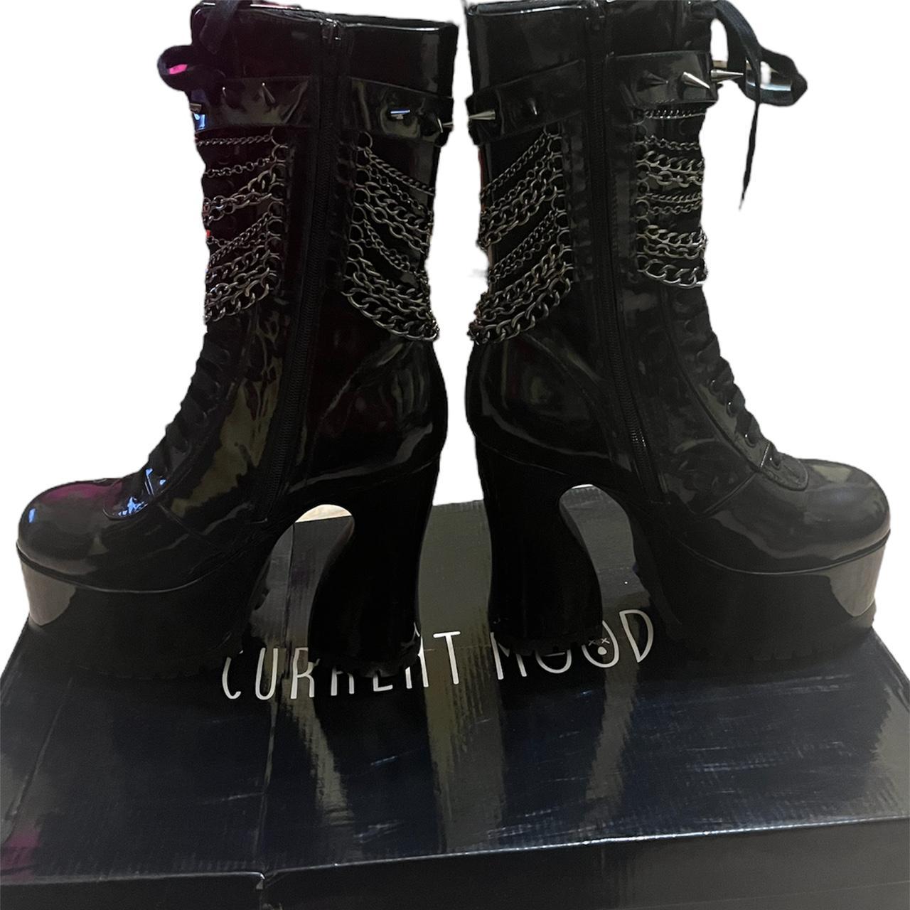 Current Mood Women's Black Boots | Depop
