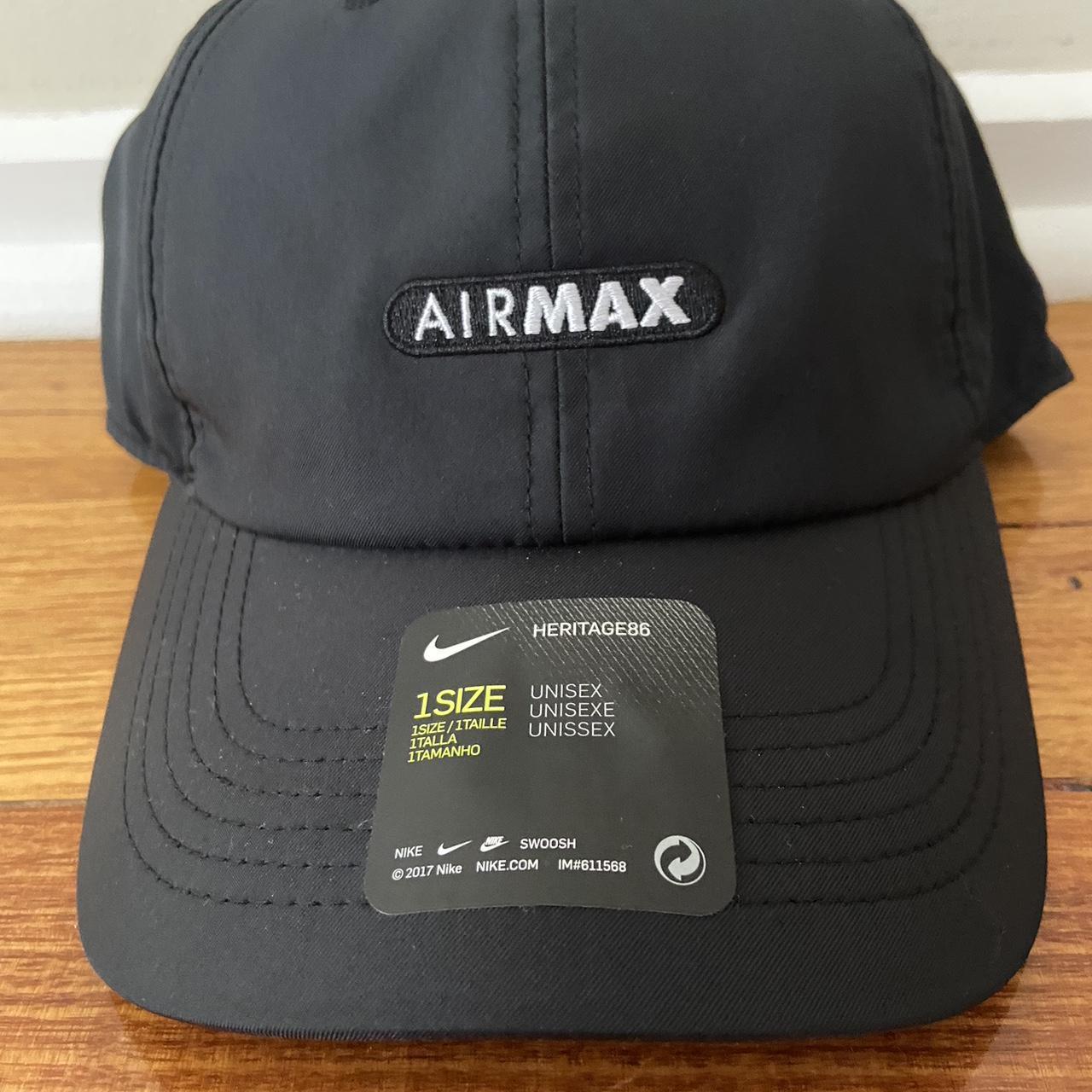 Nike Air Max Dri Fit Cap Heritage 86 Black Brand... - Depop
