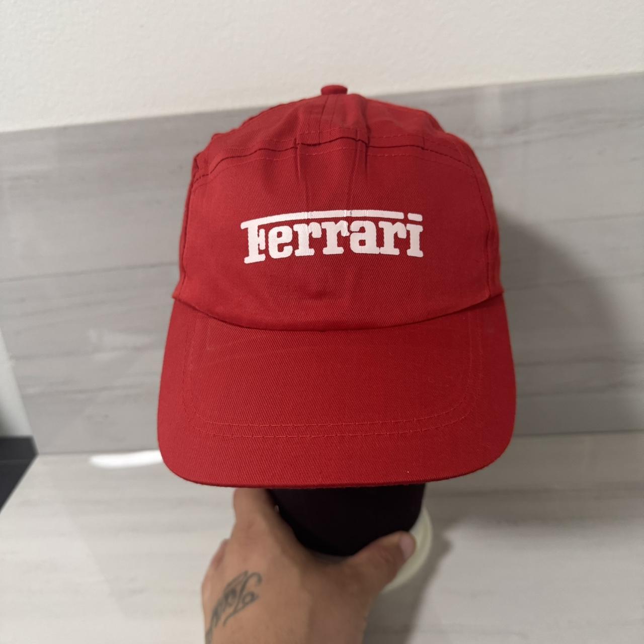 Red Ferrari baseball cap | Depop