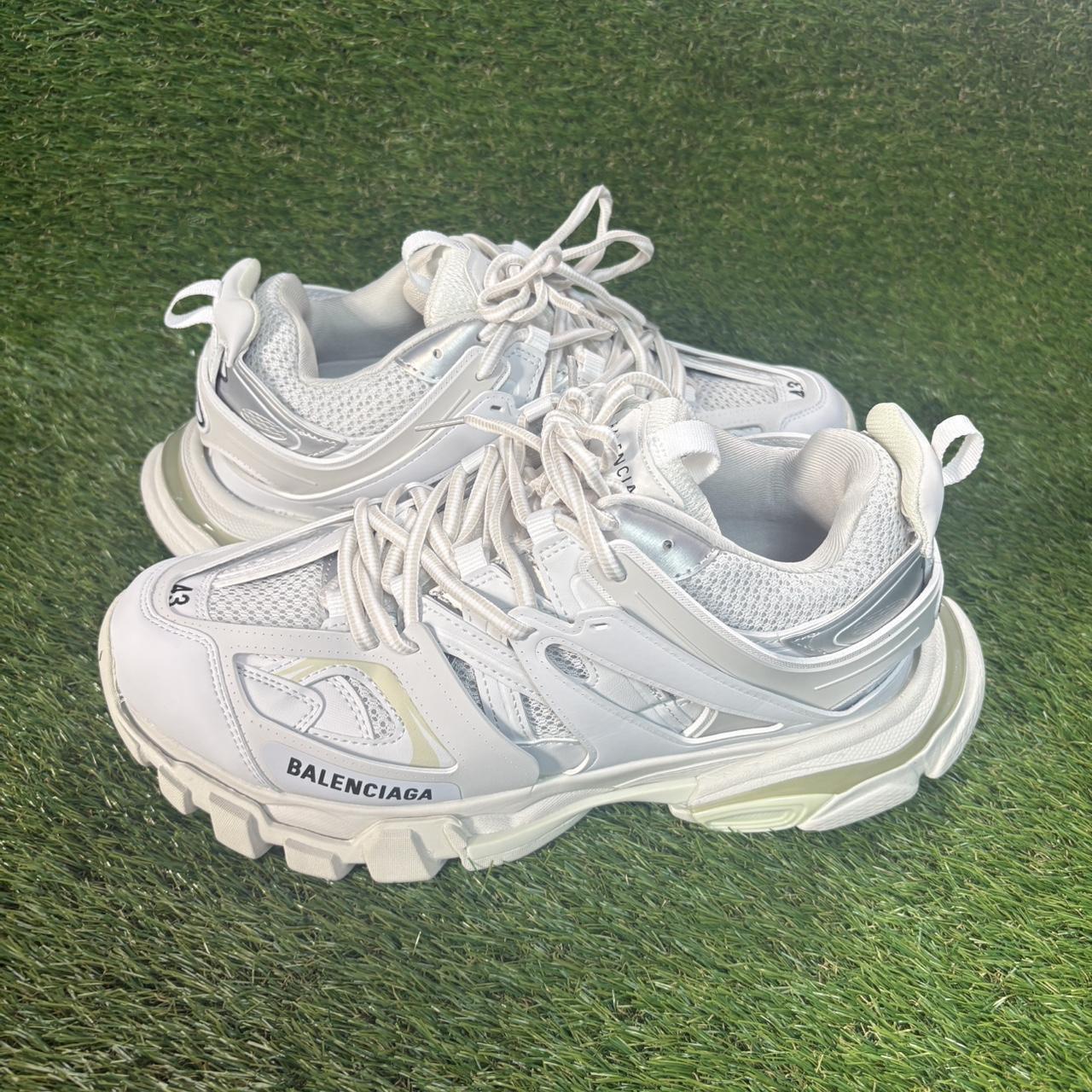 White Balenci Tracks Authentic Size 11 DM before... | Depop