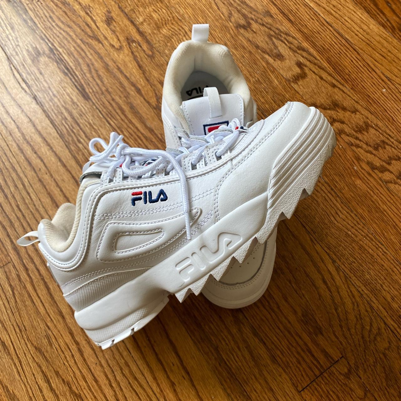 Fila Women's White Trainers | Depop
