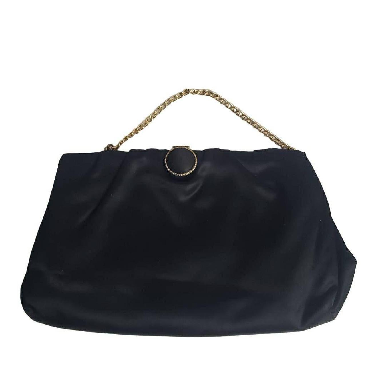 Vintage Black Hand Bag -Pre 1990s -Slight wear... - Depop