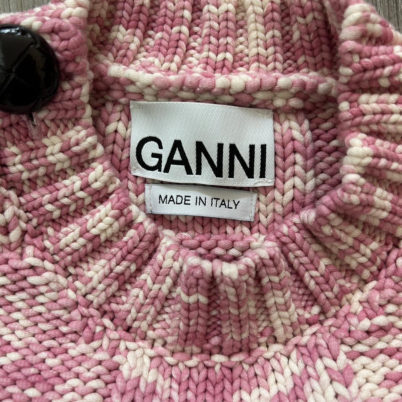 Ganni pink sweater vest, selling because it wasn’t... - Depop