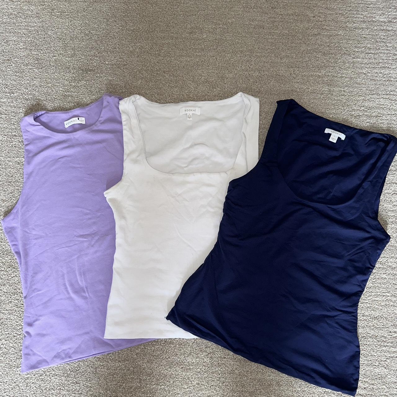 Kookai Tops 2 square necks and one high neck All... - Depop