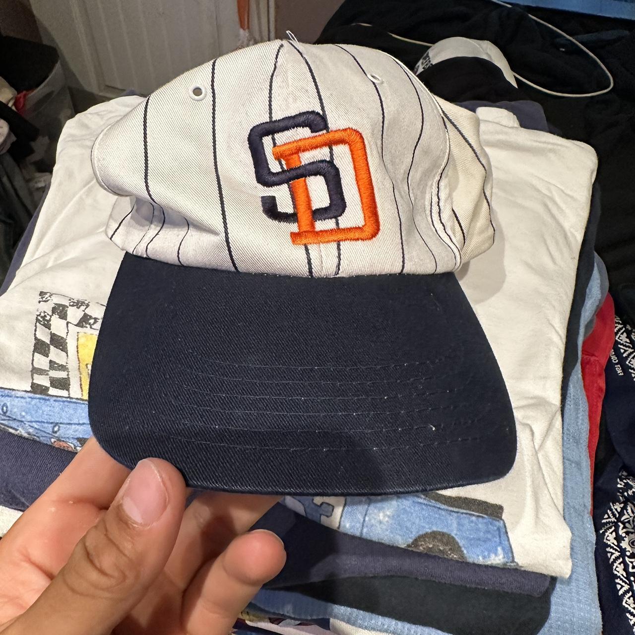 90s San Diego Padres SnapBack Discoloration... - Depop