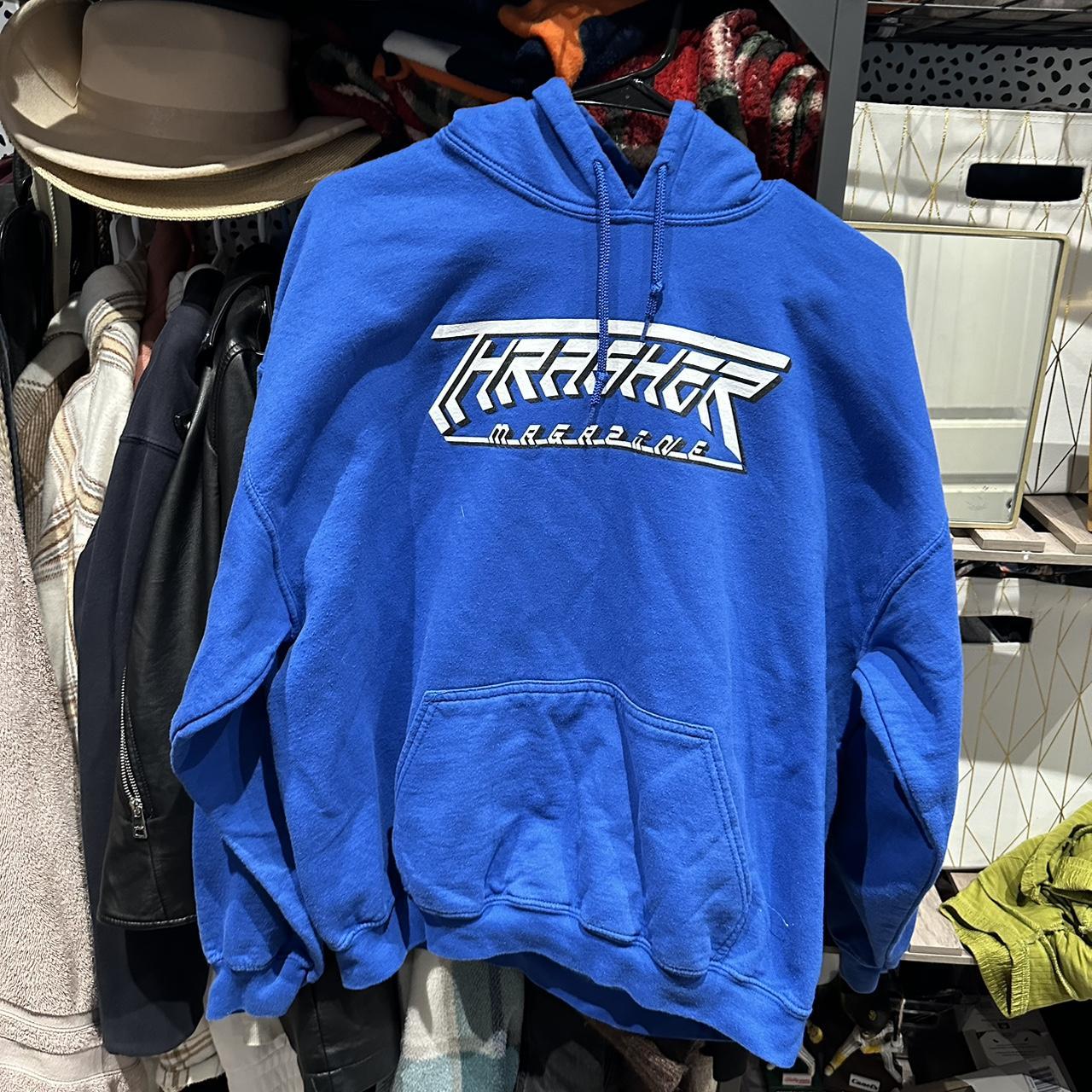 Thrasher Magazine hoodie No flaws No size tag but... - Depop