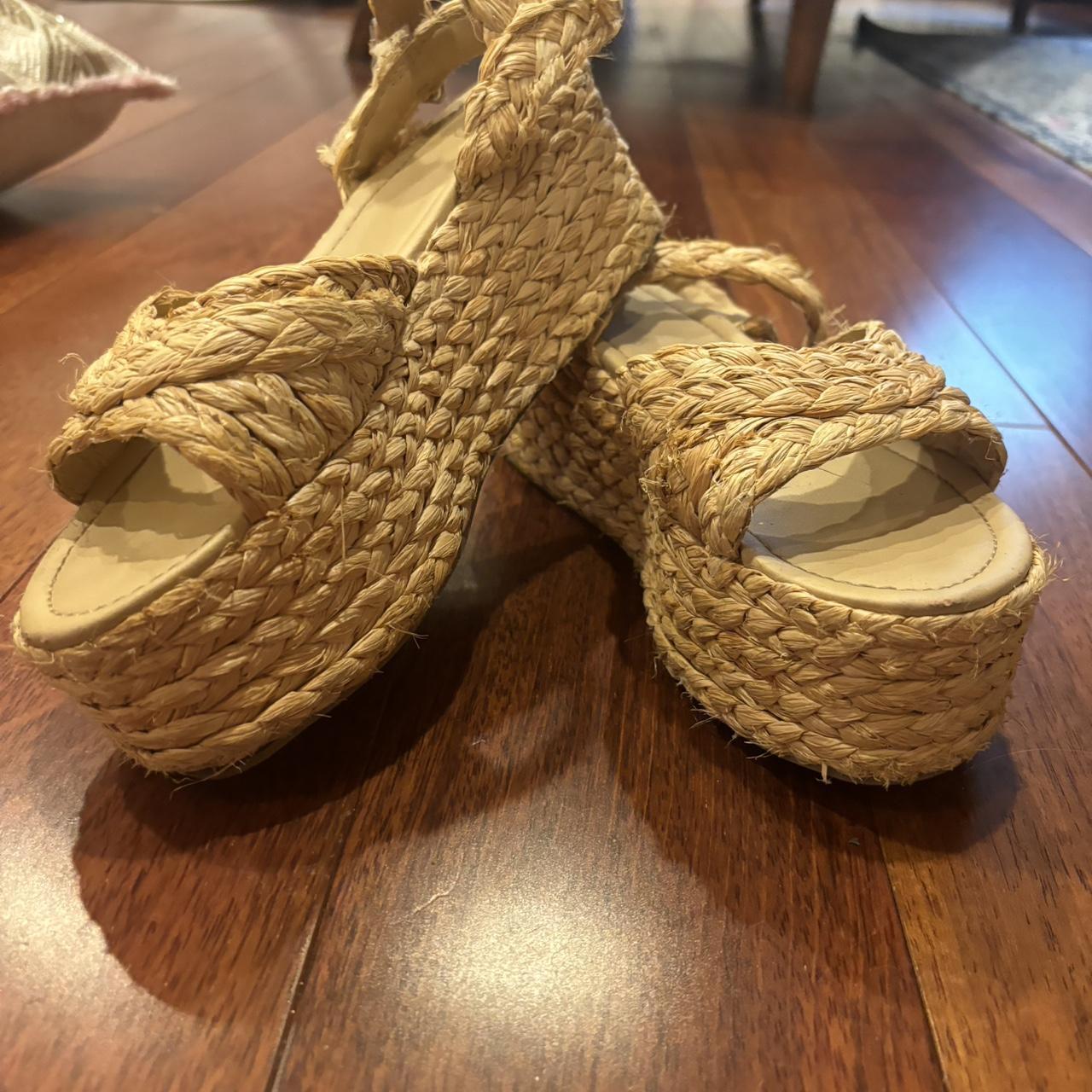 URBAN OUTFITTERS woven platforms. worn 5-10 times.... - Depop
