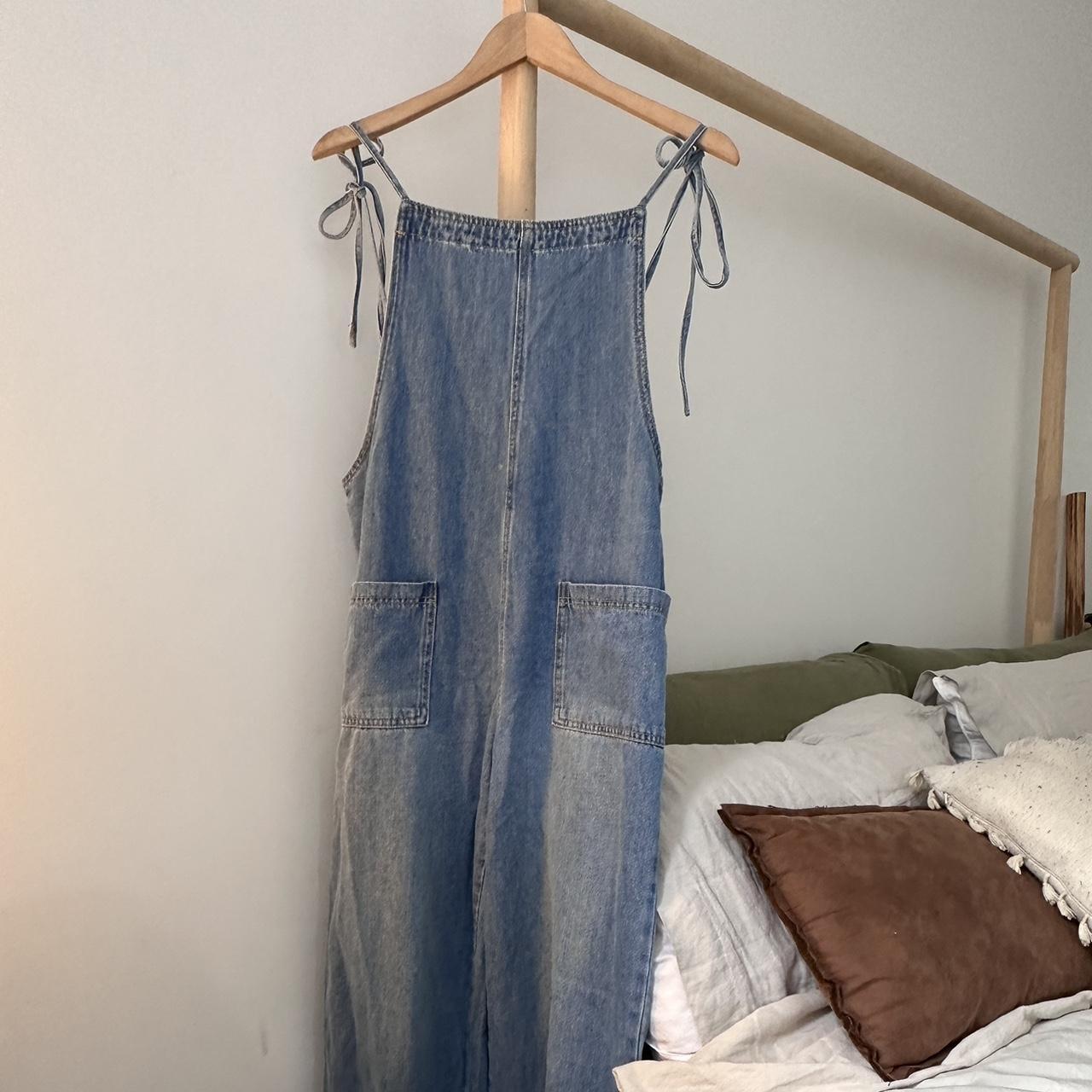 Tie up dungarees - Depop