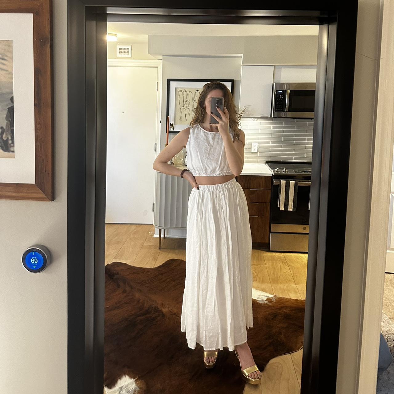 Linen Dissh set AU Size 8 - US 4 Worn once and in... - Depop