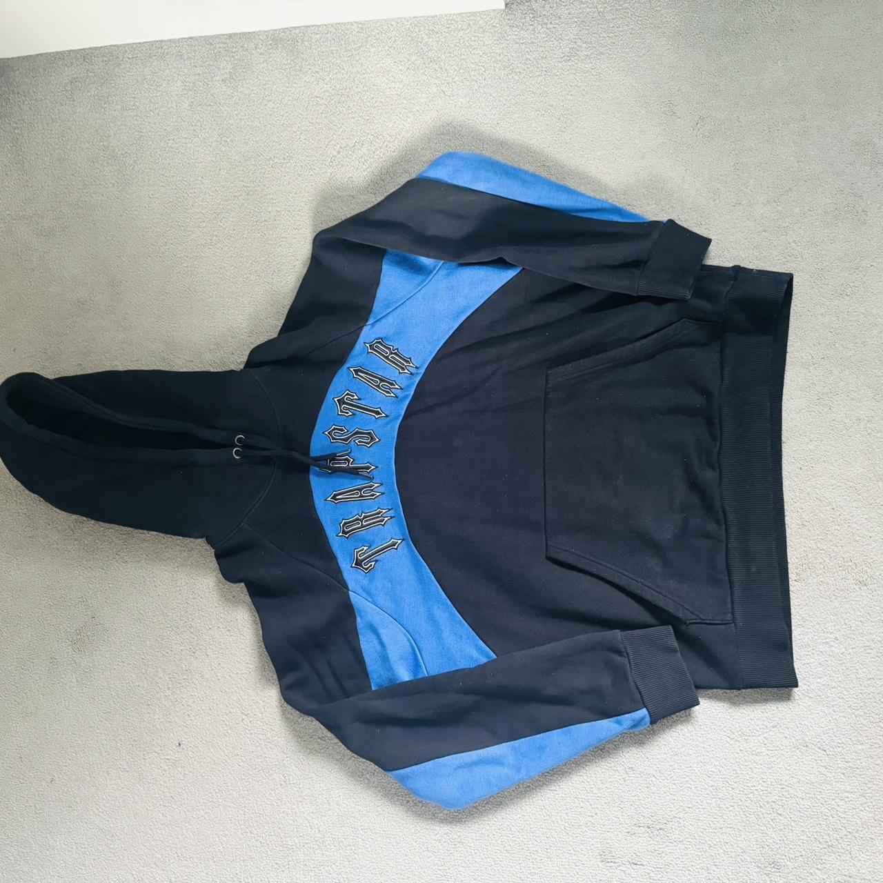 Trapstar black and blue full Large tracksuit #Trapstar - Depop
