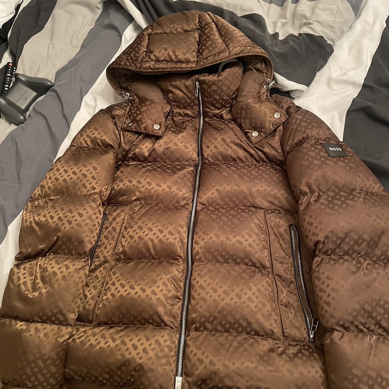 Hugo boss puffer jacket - lovely colour brand new... - Depop