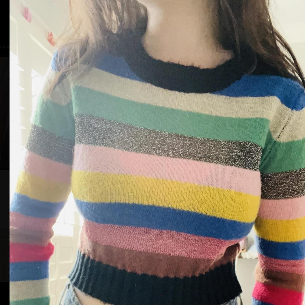 Cider striped long sleeve cropped - Depop