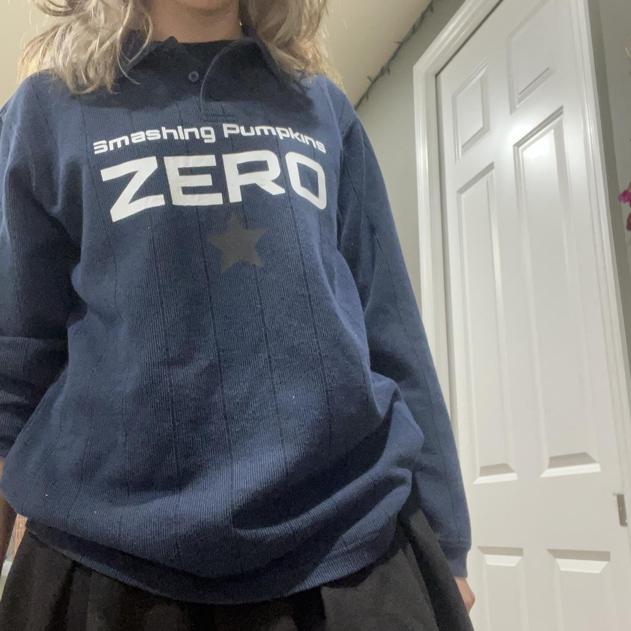 reworked smashing pumpkins zero star sweater size... - Depop