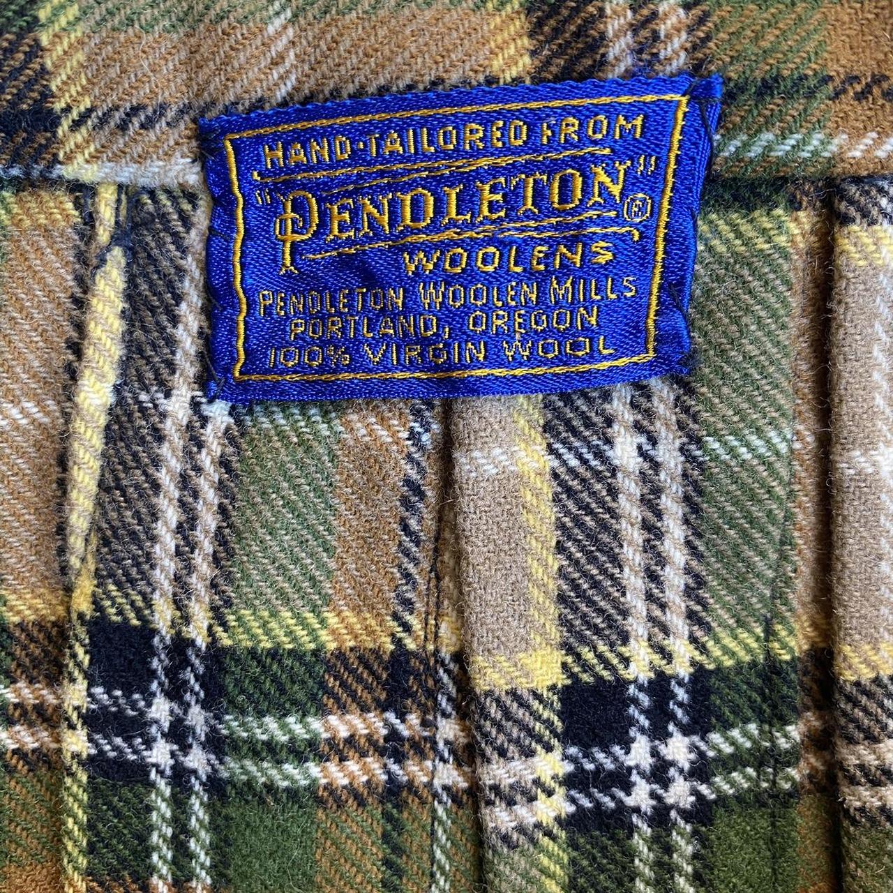 60's/70's Pendleton brand kilt style plaid wrap... - Depop