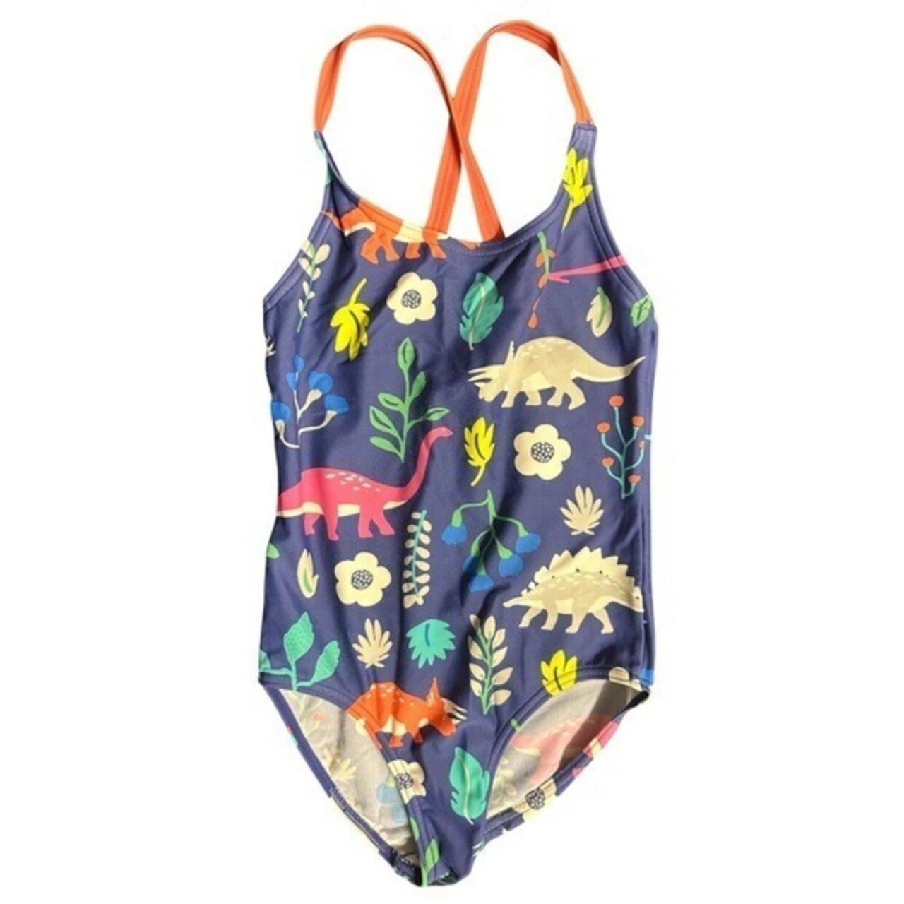 Mini Boden dinosaur swimsuit for girls One... - Depop