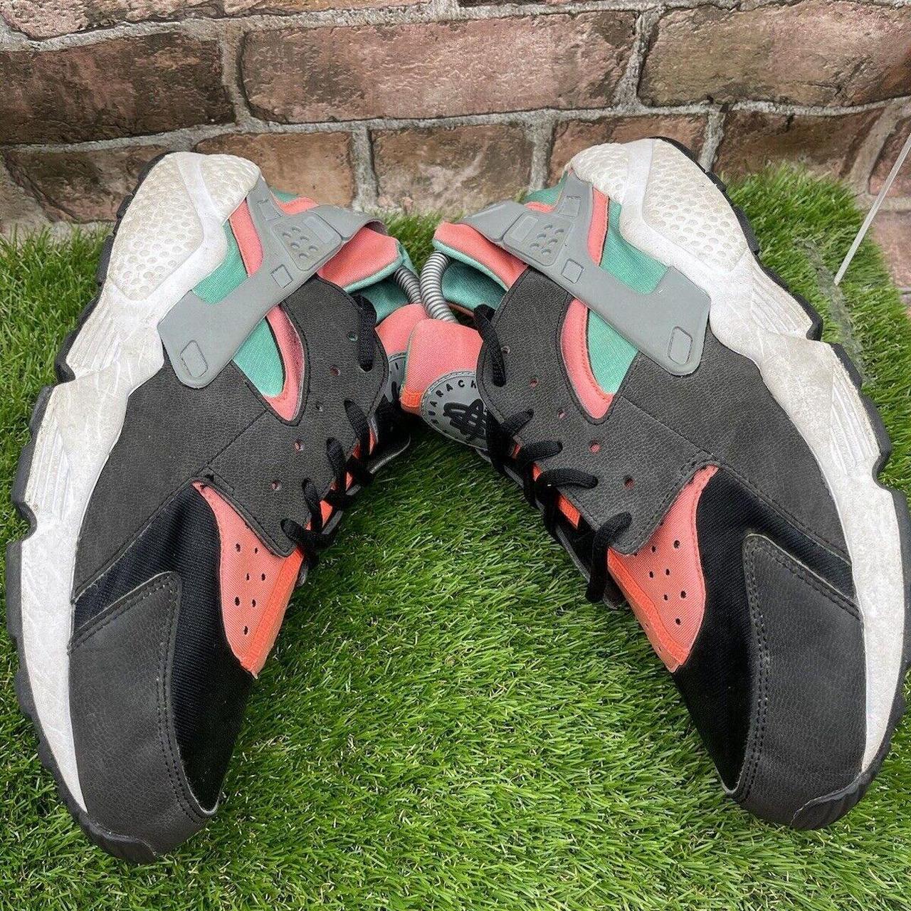 Nike Air Huarache Black Mint & Hot Lava Rare... - Depop