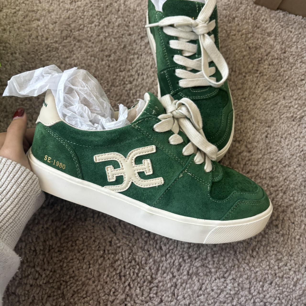 Sam Edelman Ellie suede sneakers Size 6 Worn about... | Depop