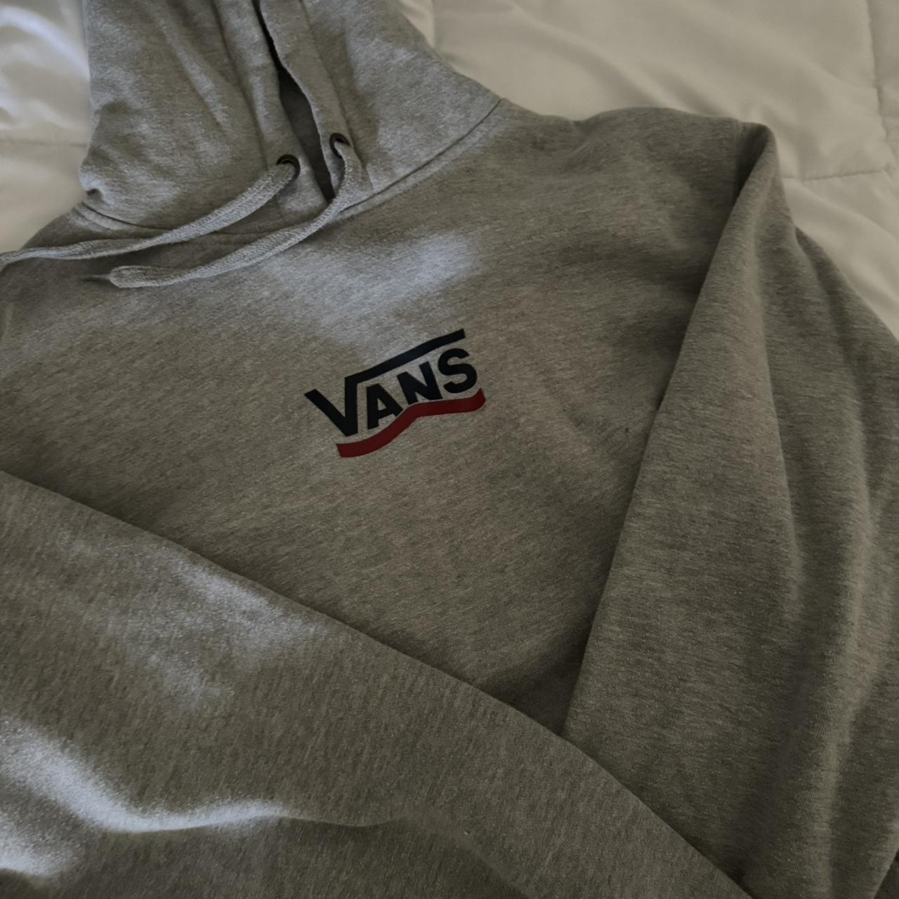 Vans grey hoodie - Depop