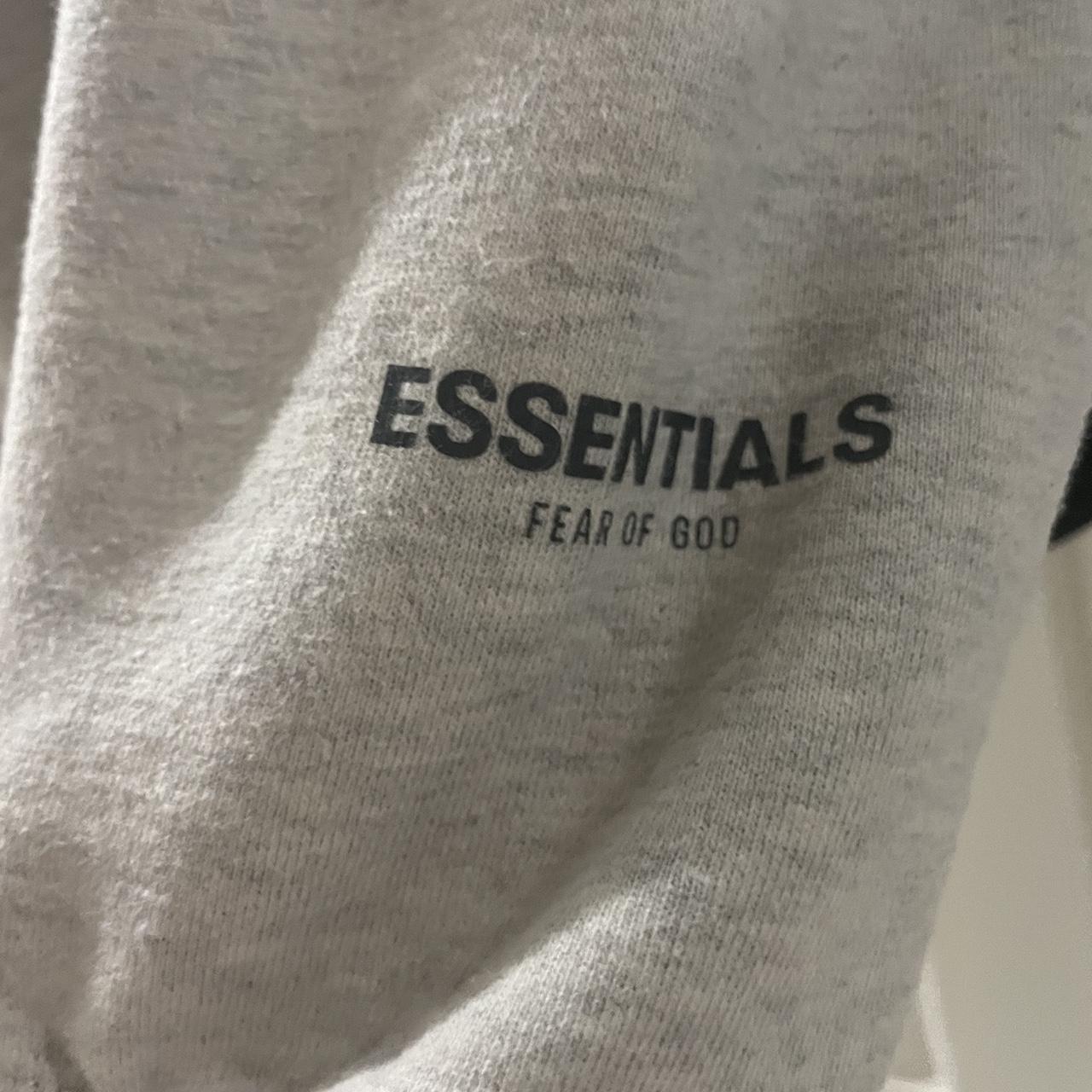 Fog essentials hoodie light heather oatmeal Men’s... - Depop