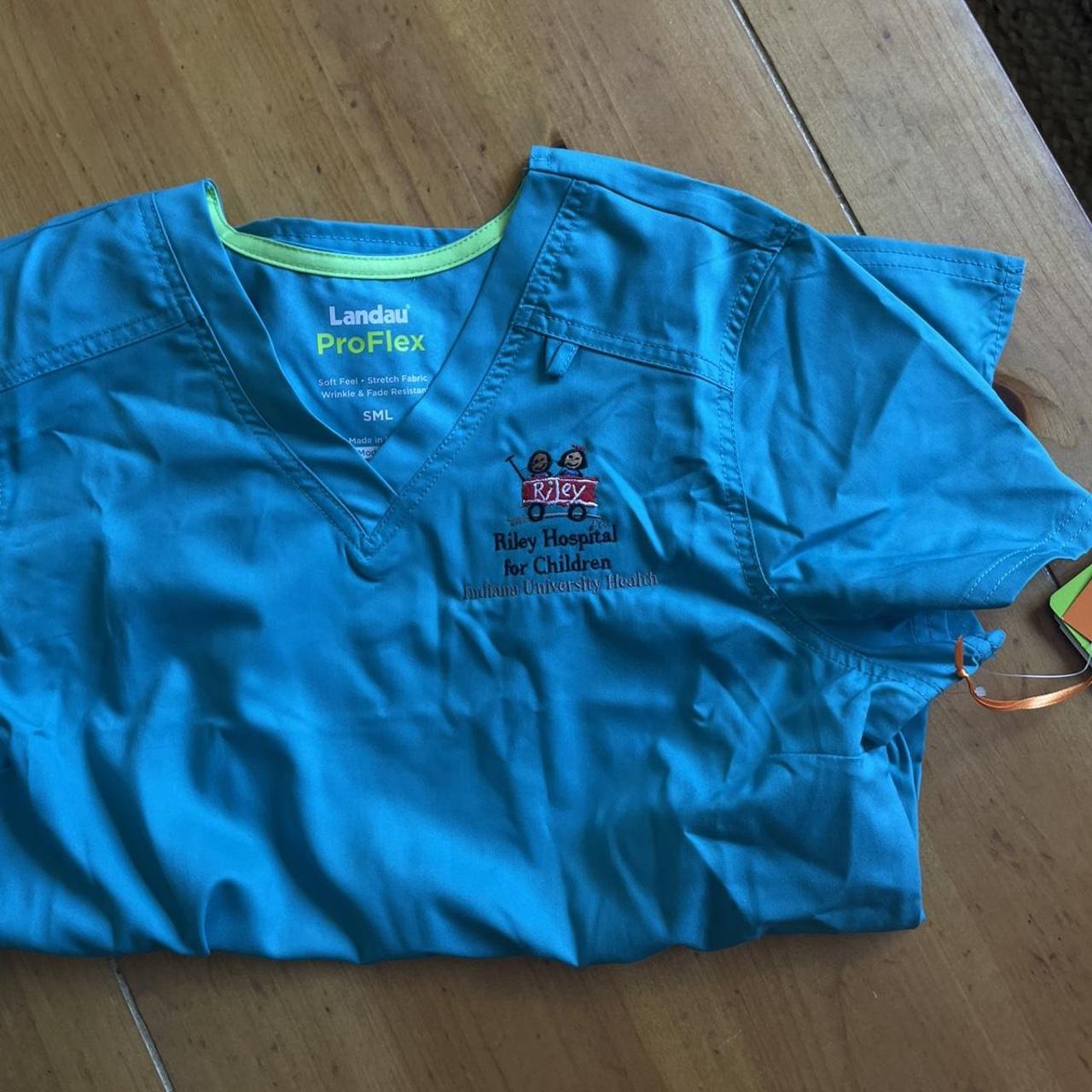 Riley Hospital Turquoise scrub tops (set of 2) for... - Depop