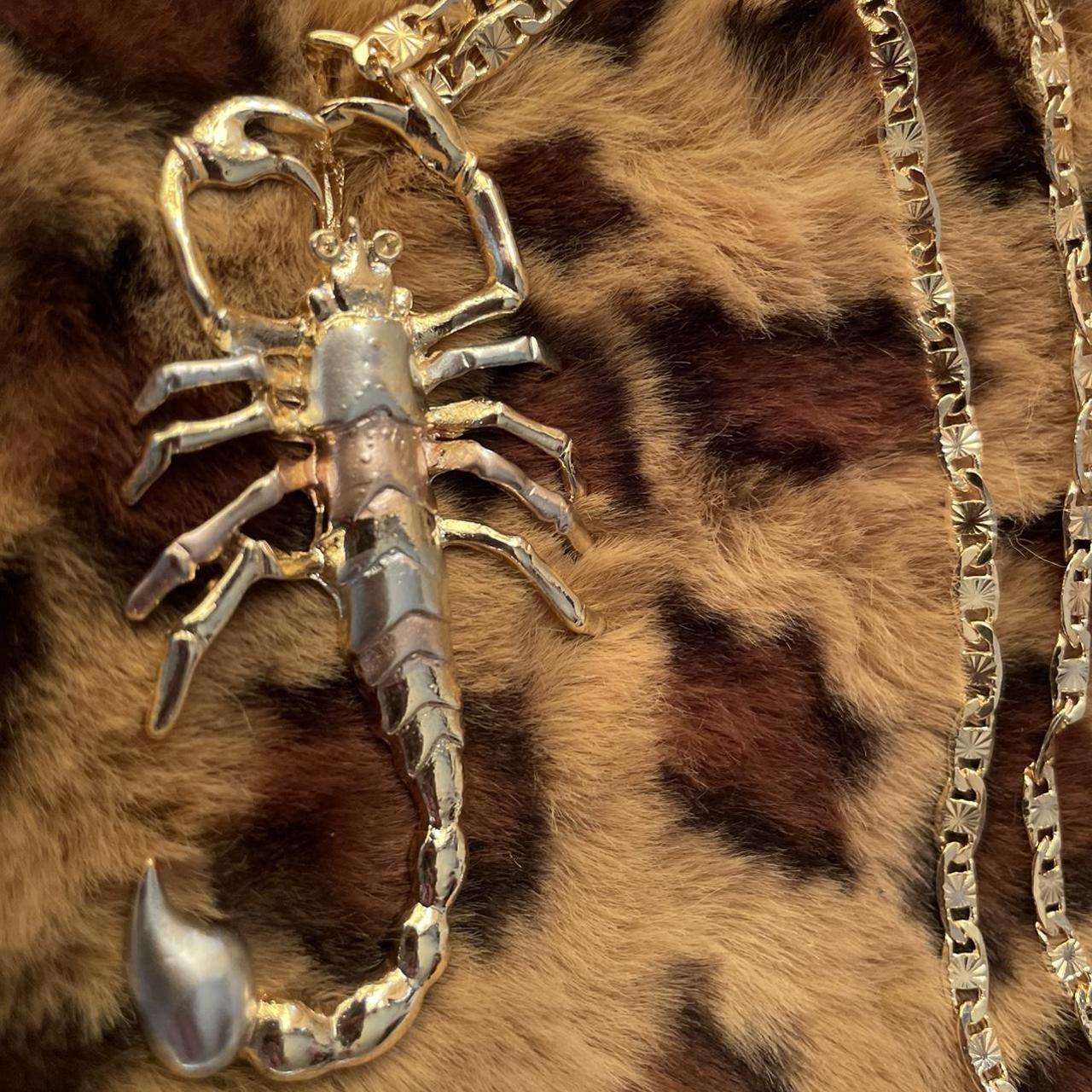 Gold plated Scorpion chain 🖤 #scorpion #chain #gold... - Depop