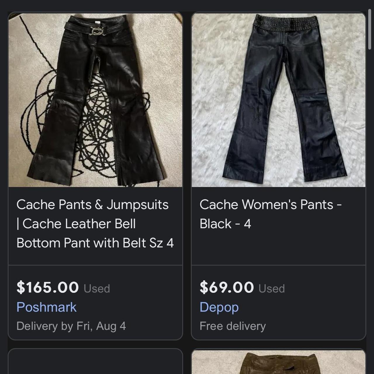 NWT CACHE LEATHER PANTS Made from 100% lamb leather... - Depop