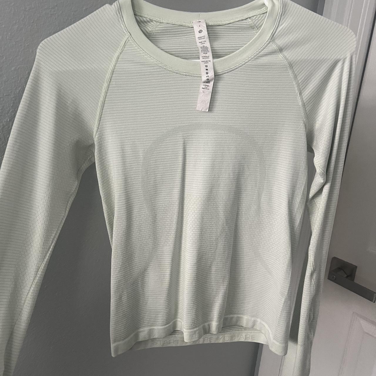 Light baby green Swifty long sleeve Barley worn... - Depop