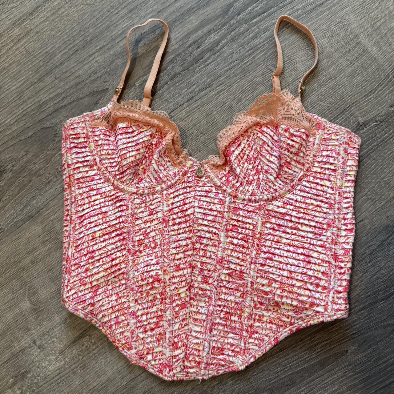 pink bydee corset top. size small but can fit xs... | Depop