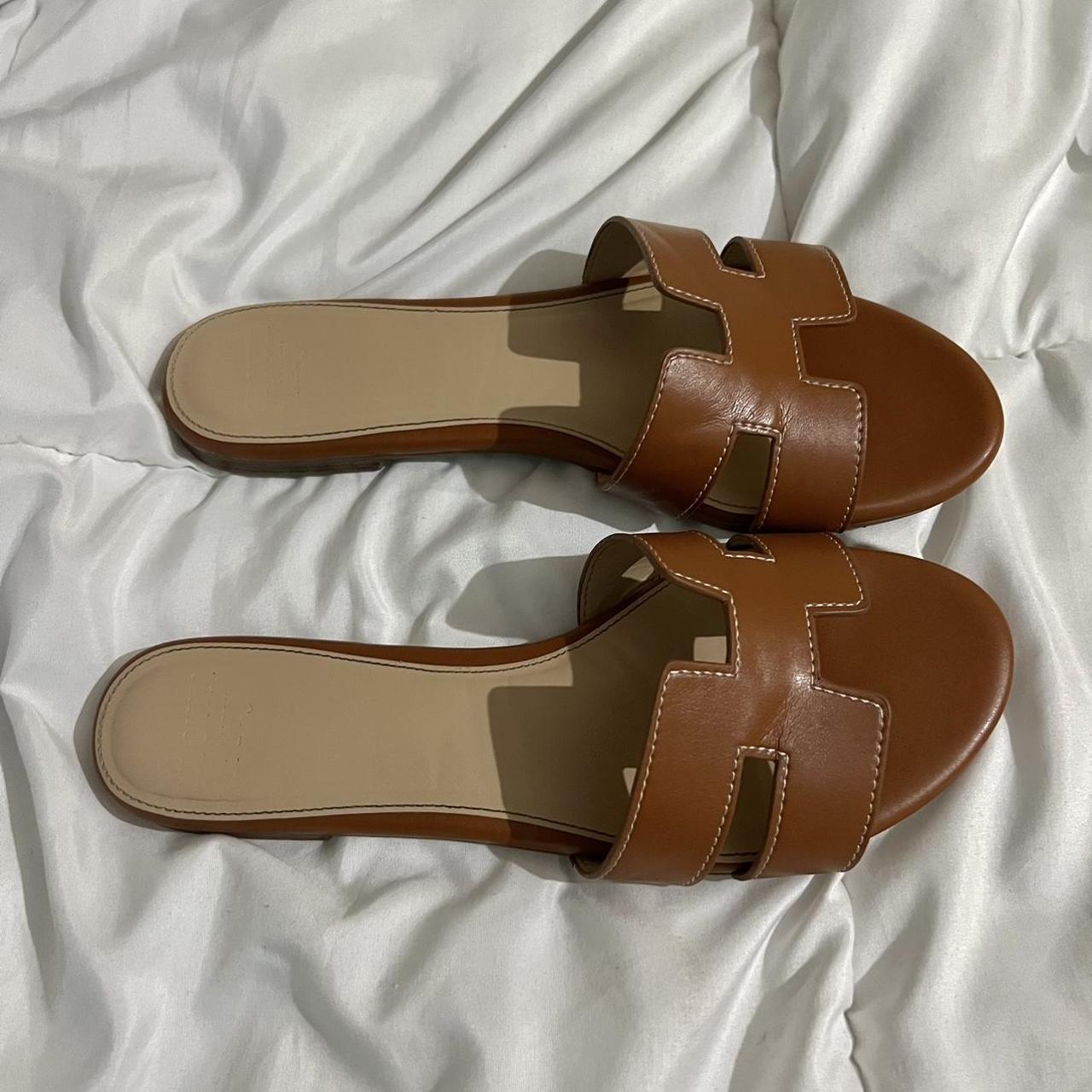 Hermes Women's Brown Sandals | Depop
