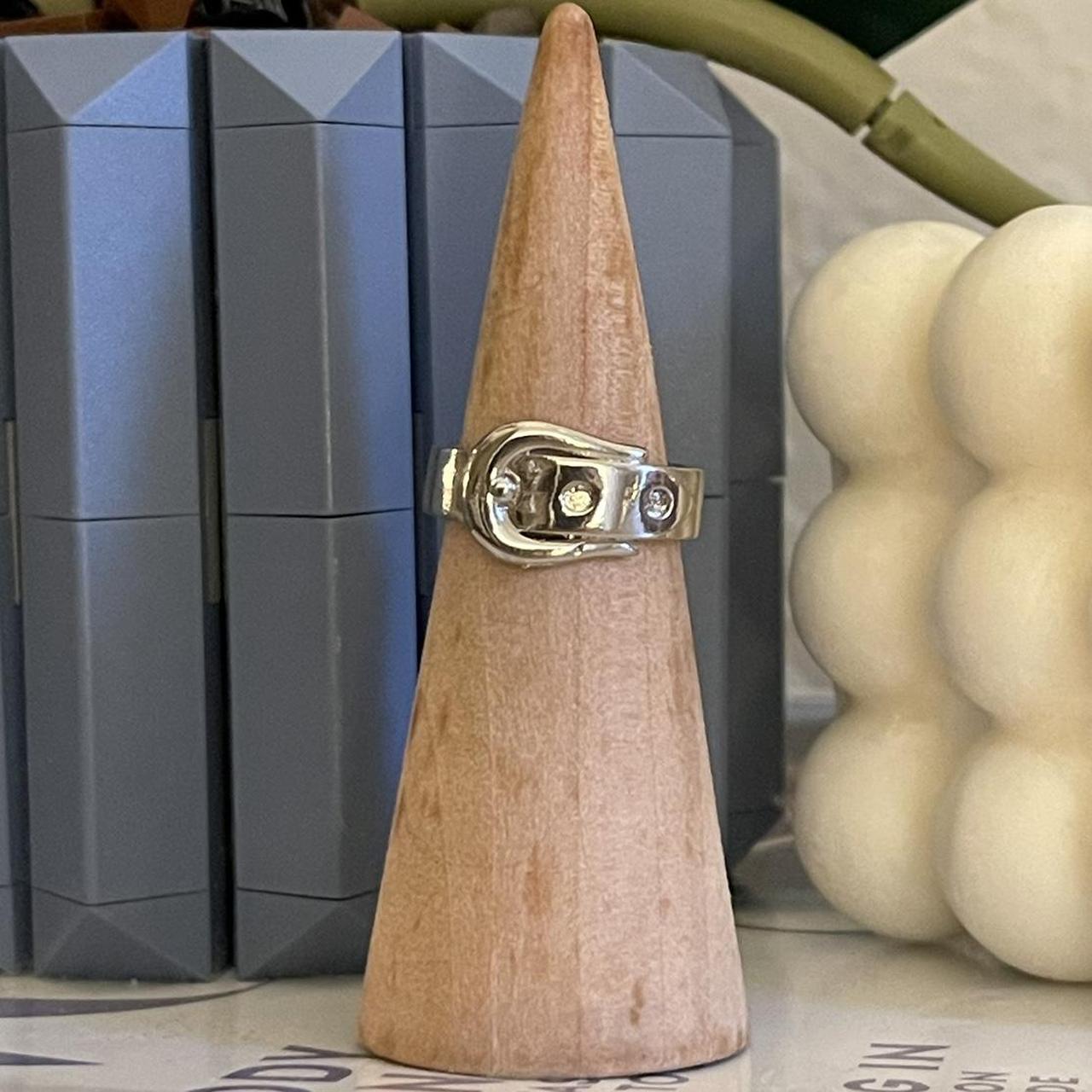 Silver belt buckle ring 1 for $18 & 2 for $25 - Depop