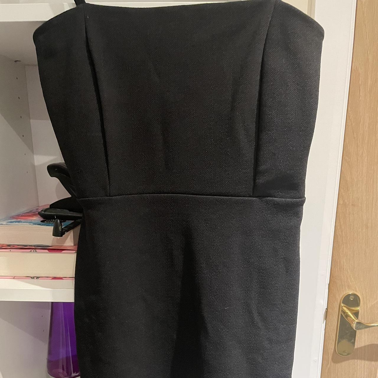 boohoo black mini dress size 12 but fits 14 only... - Depop