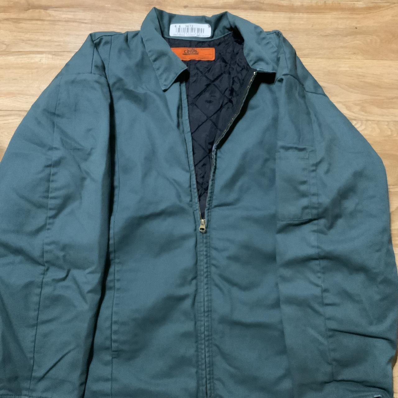 Green Work Jacket - Depop