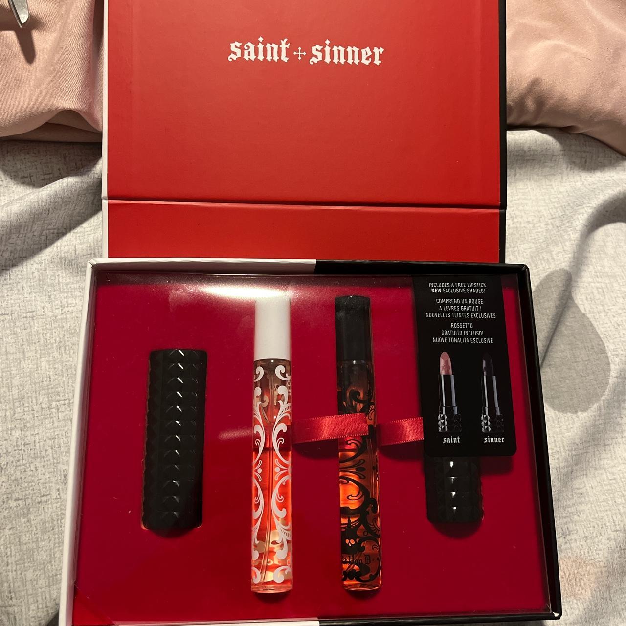 Kat Von D saint + sinner fragrance and lipstick gift... - Depop