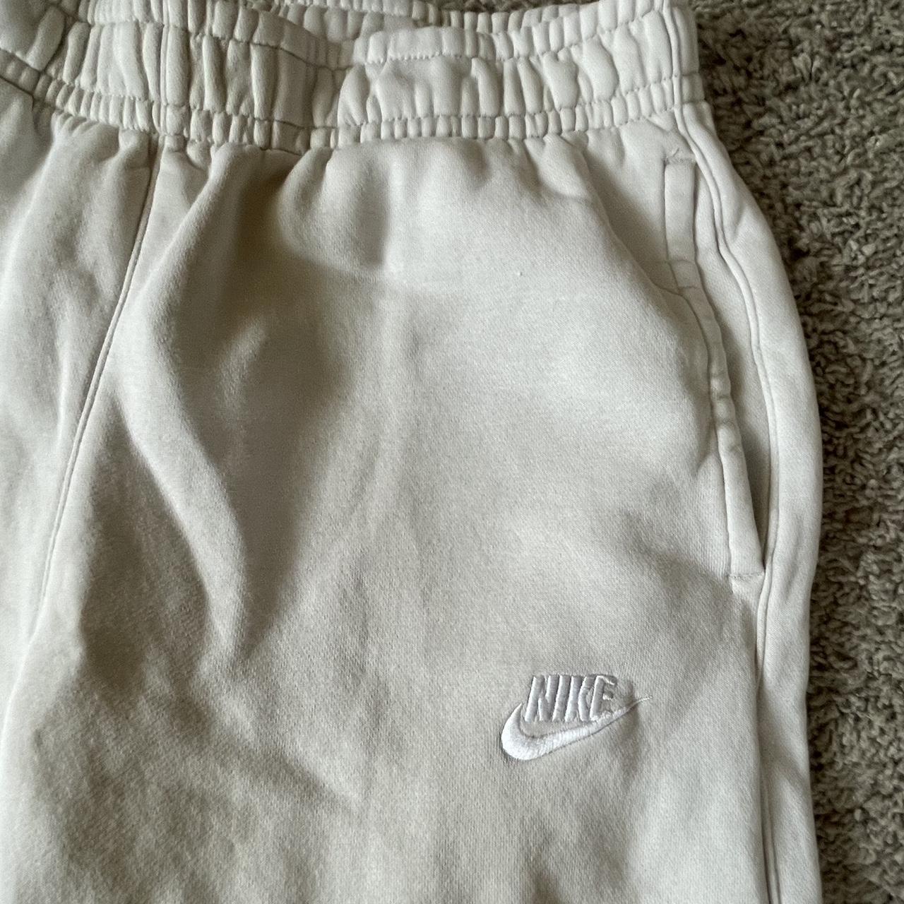 Nike Men's Cream and White Joggers-tracksuits | Depop