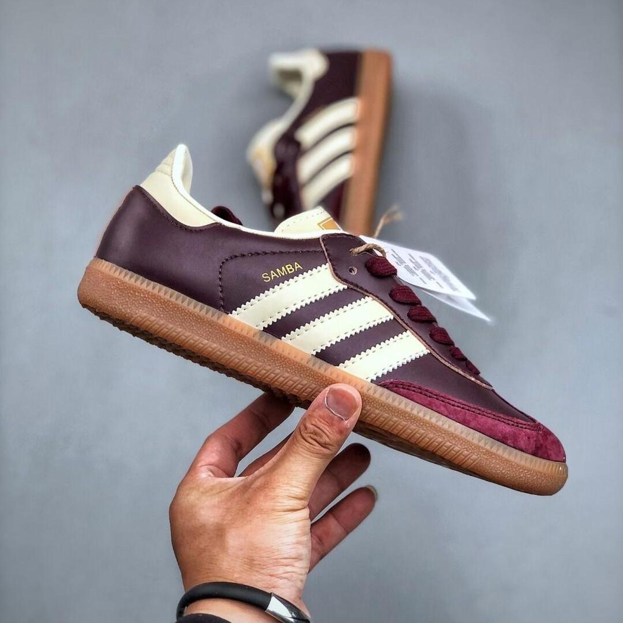 Men's Rare adidas Samba OG "Maroon" sneakers Adidas... | Depop