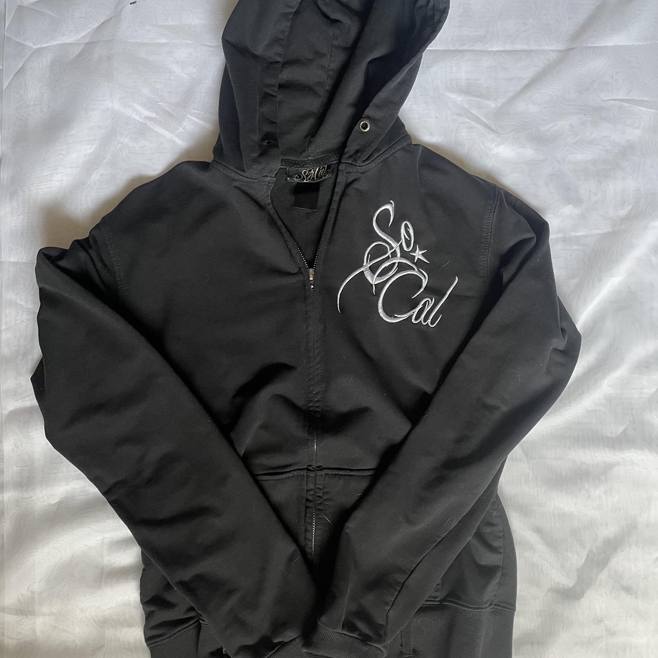 Y2k socal mini zip up with wings on the back #y2k... - Depop
