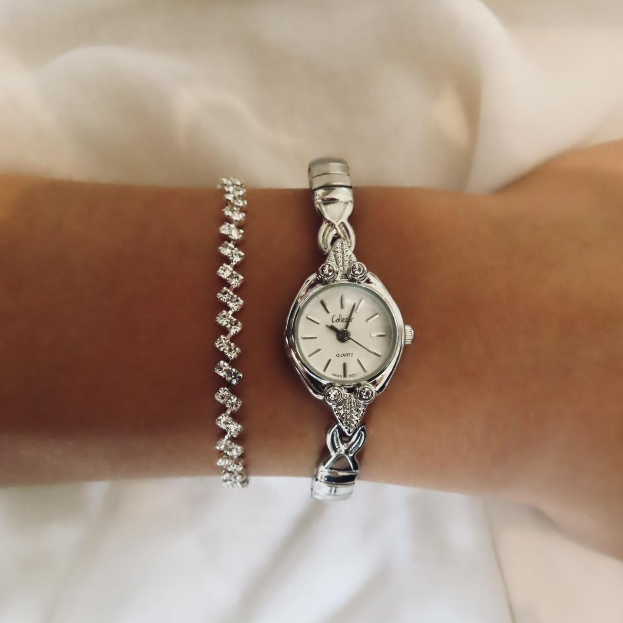 COLLEZIO Vintage Women's Watch Dainty silver watch... - Depop