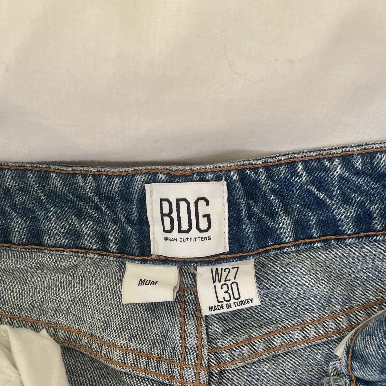urbanoutfitters bdg light wash denim mom jeans worn... - Depop