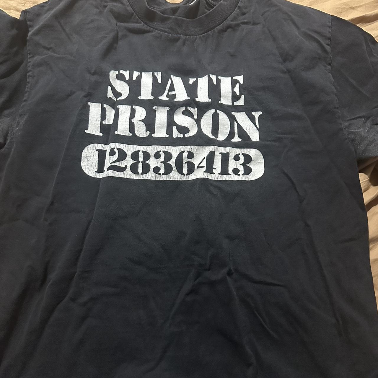 Vintage state prison shirt Good condition Size... - Depop