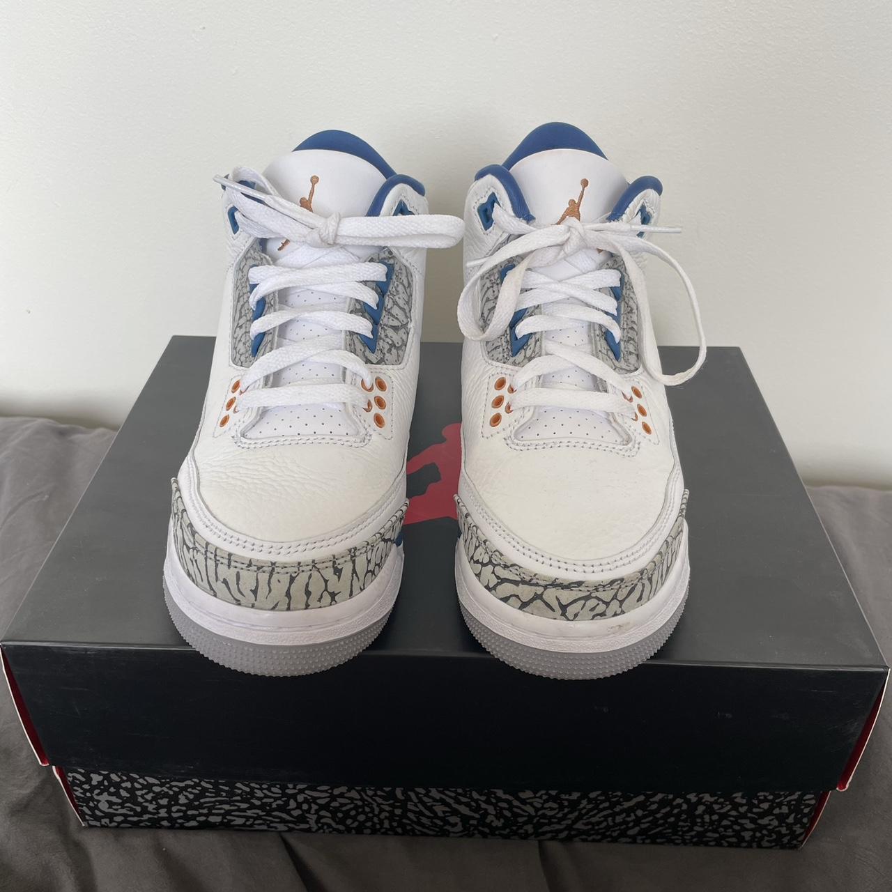 Jordan 3s Size 5 youth and 23.5 cm Worn once but... - Depop