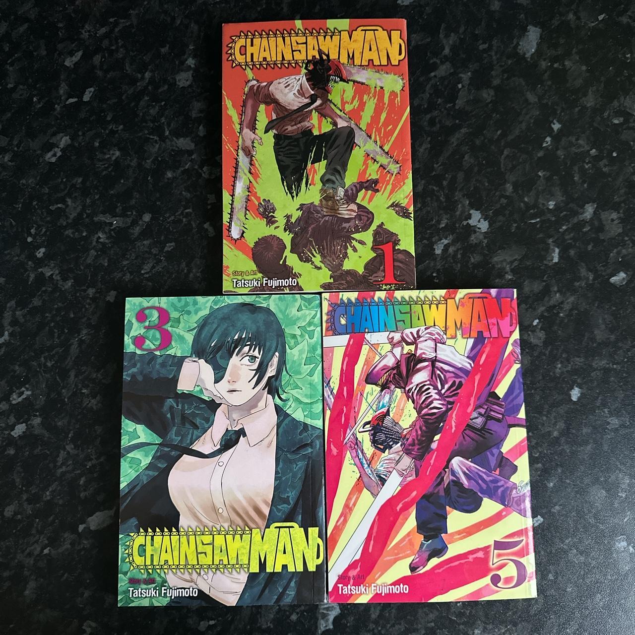Chainsaw man manga volumes 1,3 & 5 In perfect... - Depop