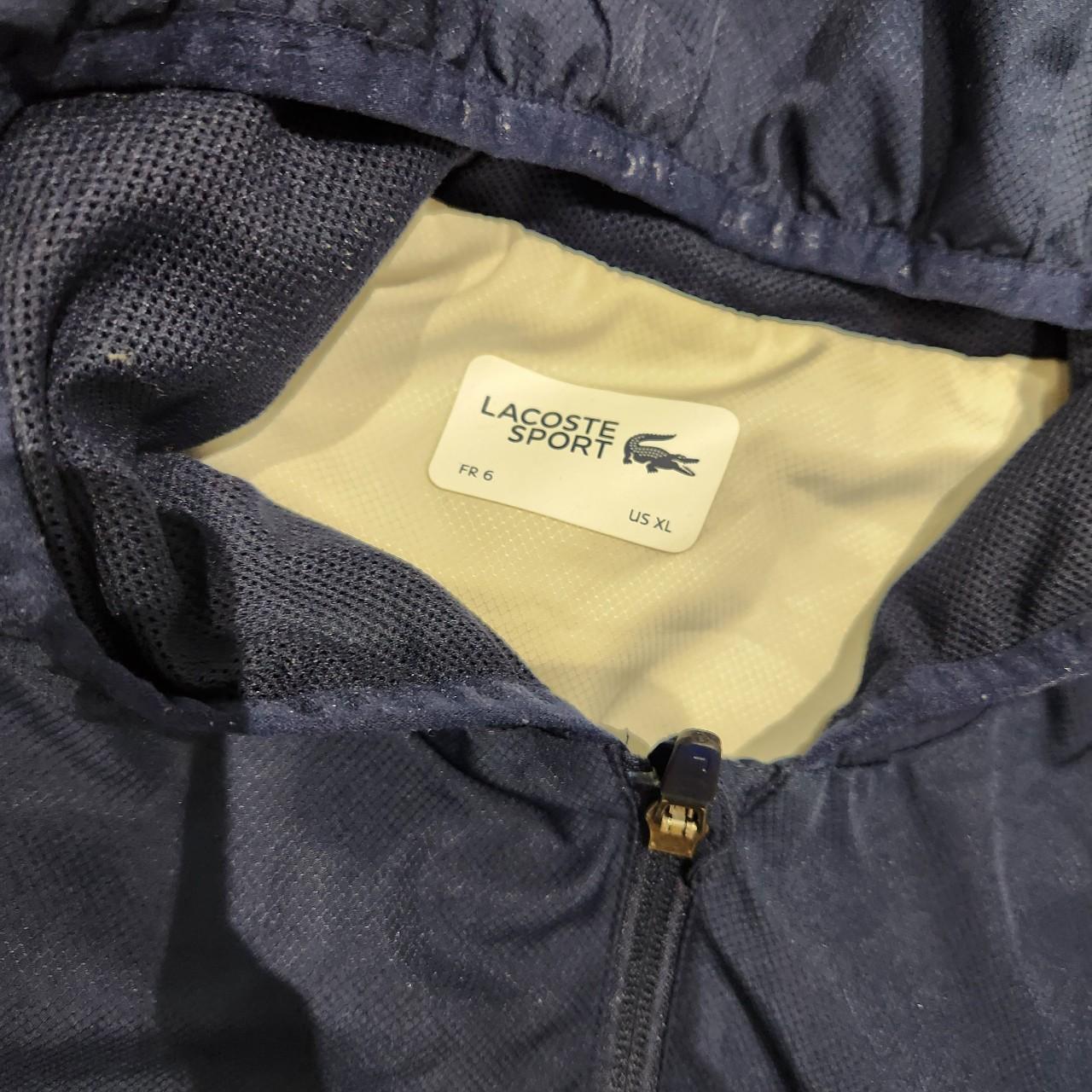 Lacoste Shell tracksuit Navy/white colourway Size... - Depop