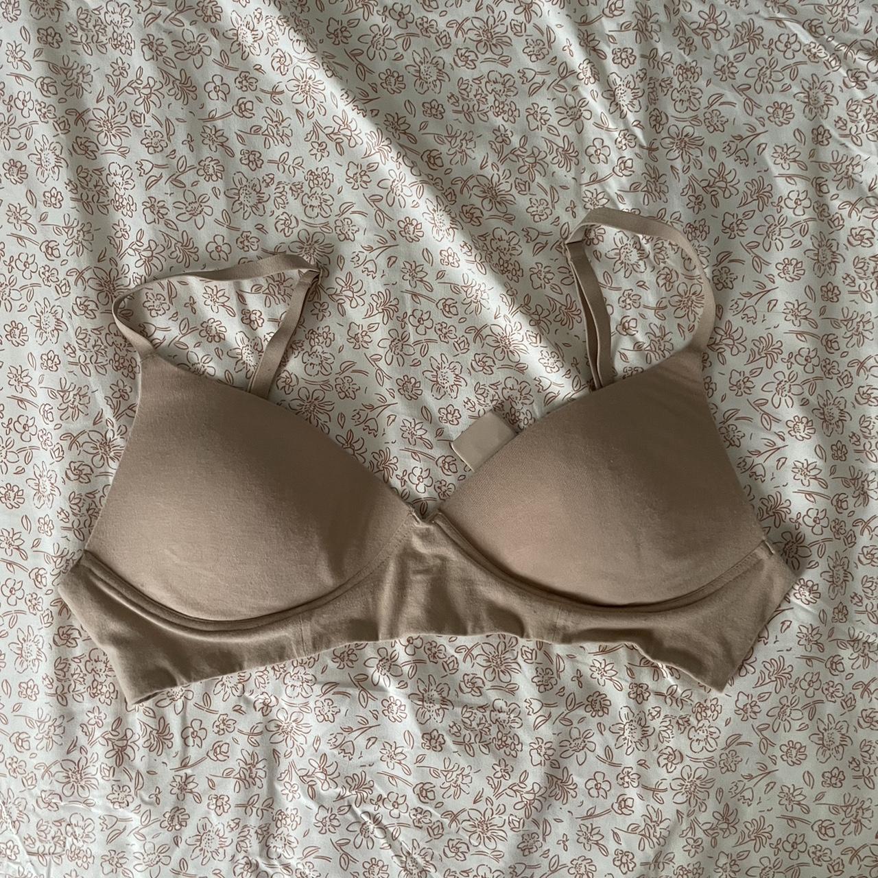 Aerie wireless bra in nude, 36a, lightly worn - Depop
